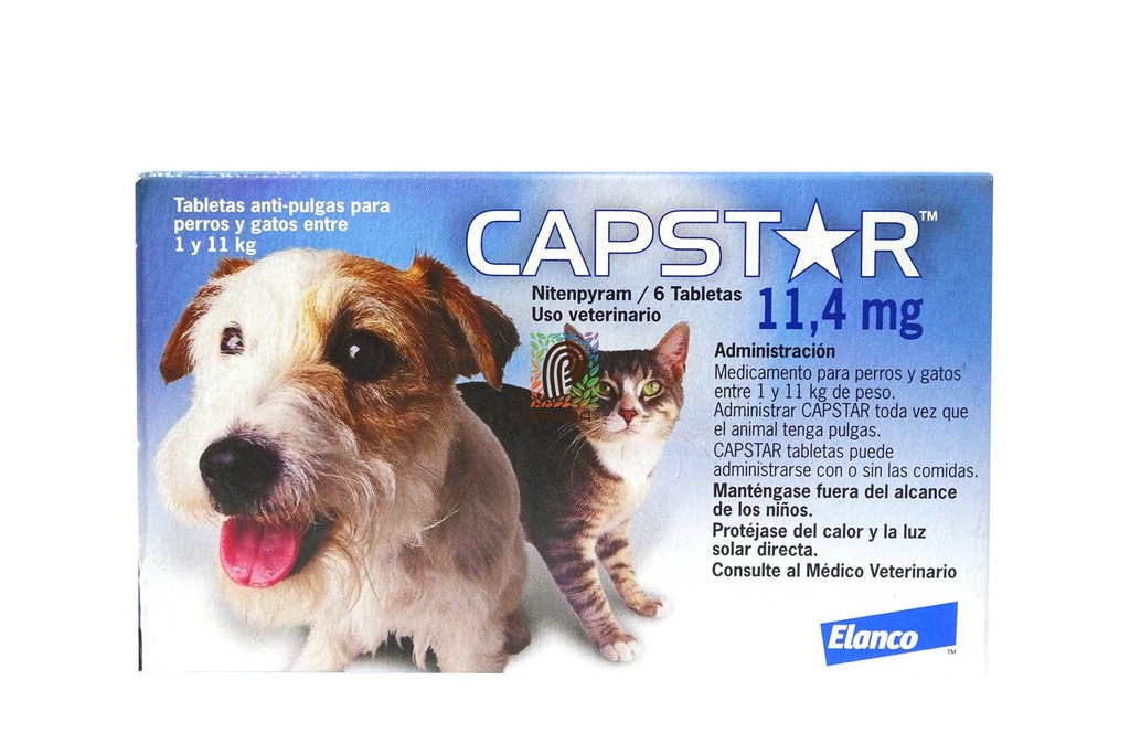 CAPSTAR 11,4MG 1 A 11 KG AZUL | MASCOTECNO